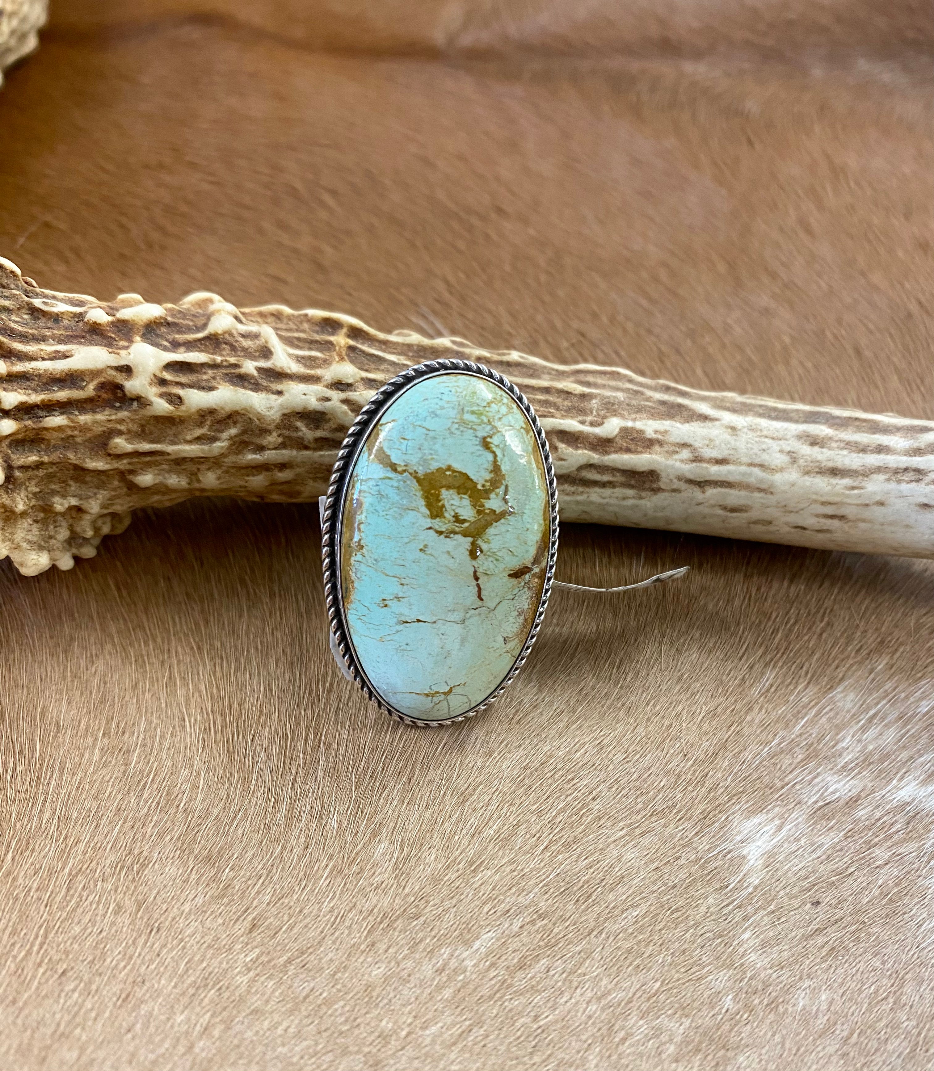 Round Turquoise Ring – NY Texas Style Boutique